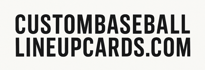 Custom Baseball Lineup Cards